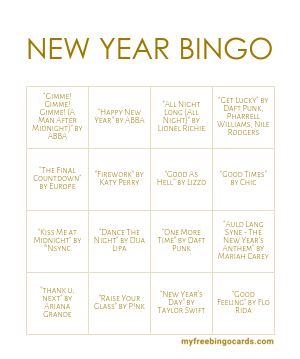 NEW YEAR BINGO