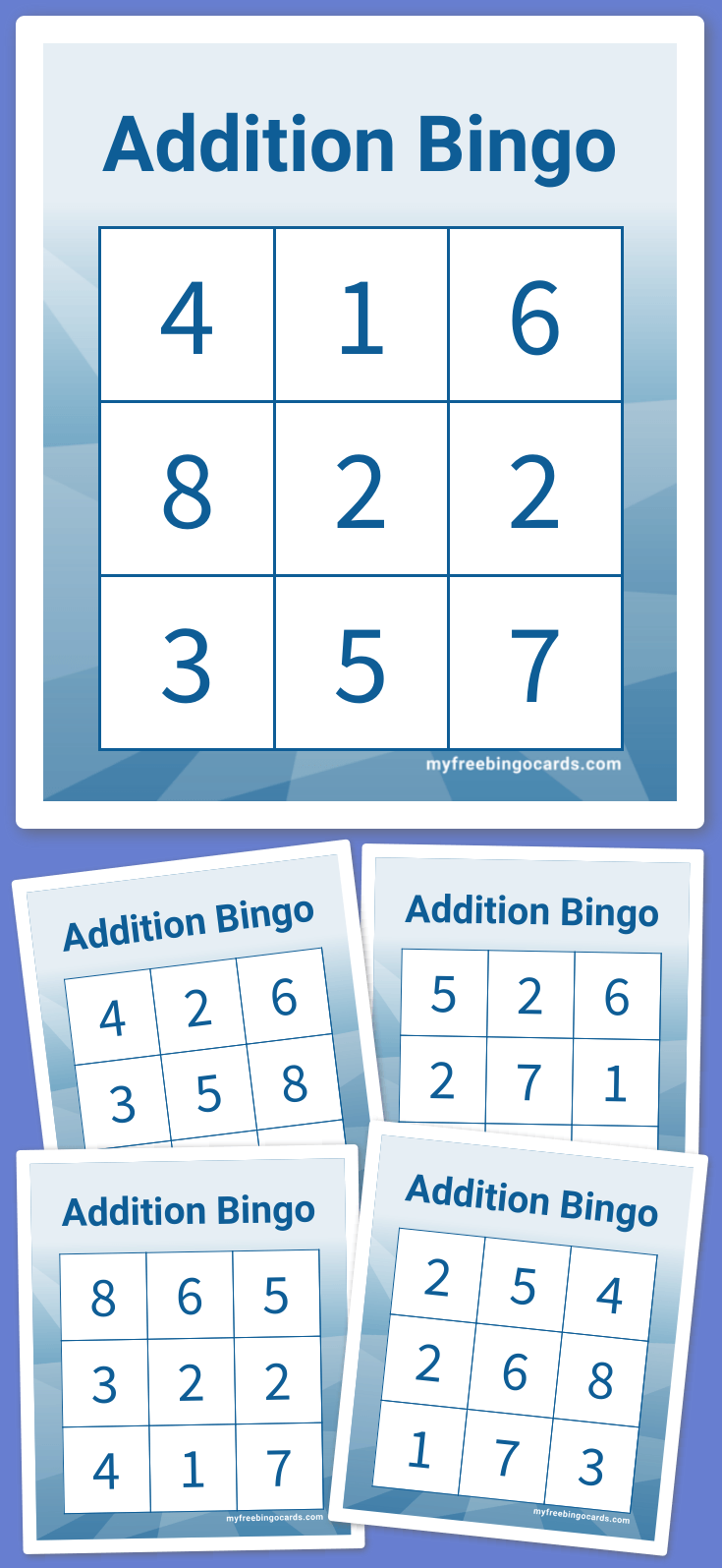 Virtual Addition Bingo