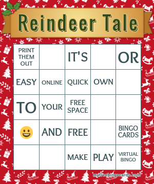 Reindeer Tale Bingo
