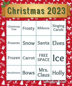Christmas 2023 Bingo