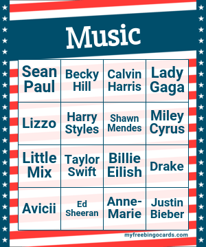 Music Bingo