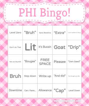 PHI Bingo!