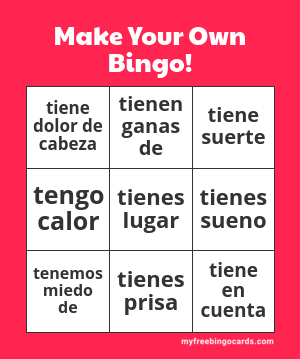 Print 100+ Make Your Own Bingo! Cards