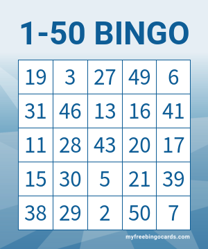 1-50 BINGO