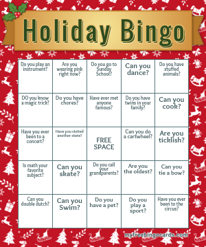 Holiday Bingo
