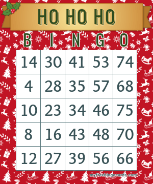 HO HO HO BINGO