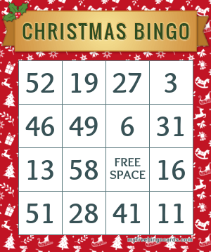 CHRISTMAS BINGO