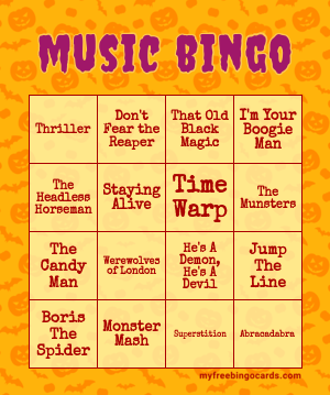 music bingo