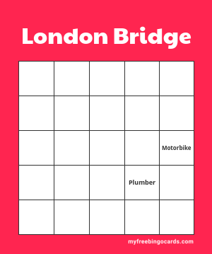 London Bridge Bingo