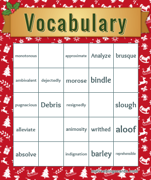 Vocabulary Bingo