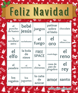 Feliz Navidad Bingo