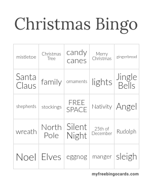 Christmas Bingo