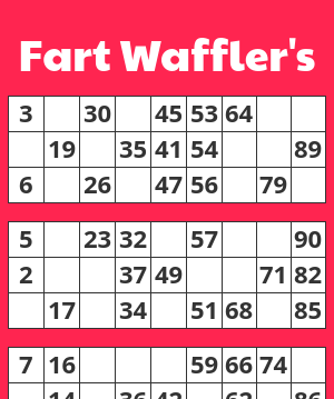 Fart Waffler's Bingo