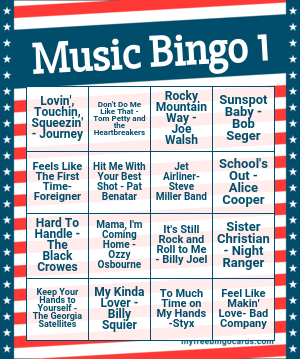 Music Bingo 1