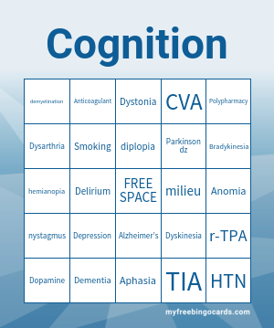 Print 100+ Cognition Bingo Cards