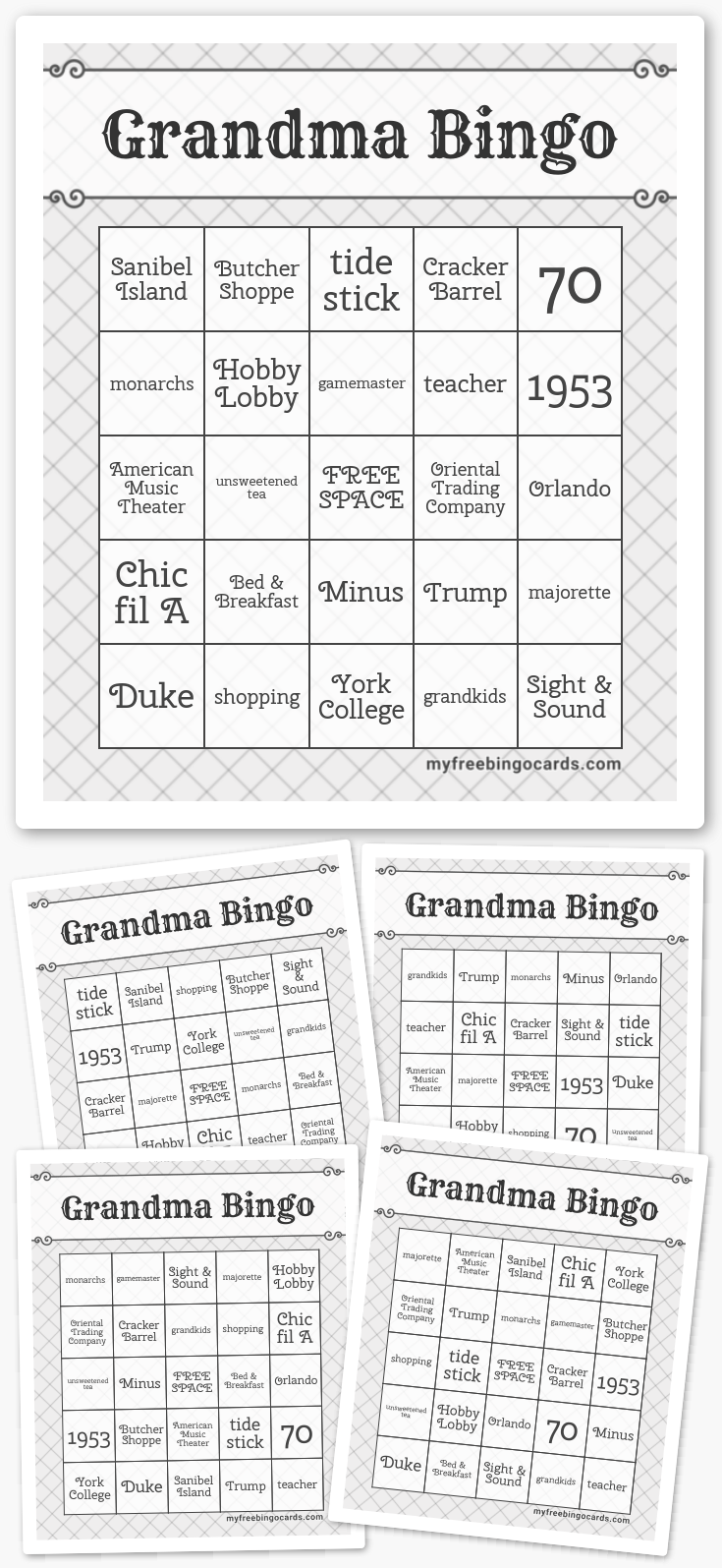 Virtual Grandma Bingo