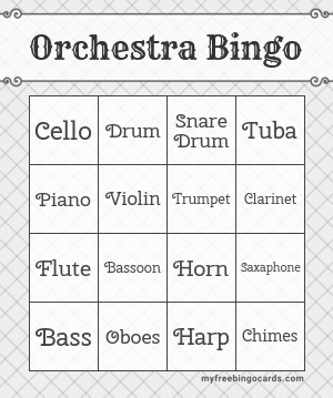 Orchestra Bingo