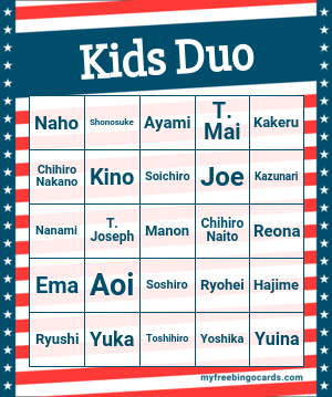 Kids Duo Bingo