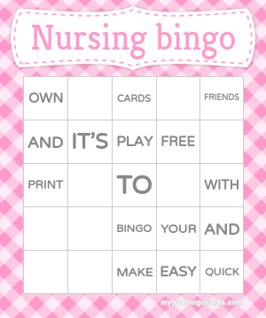 Nursing bingo