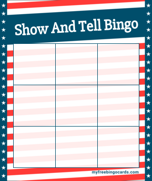 Show And Tell Bingo