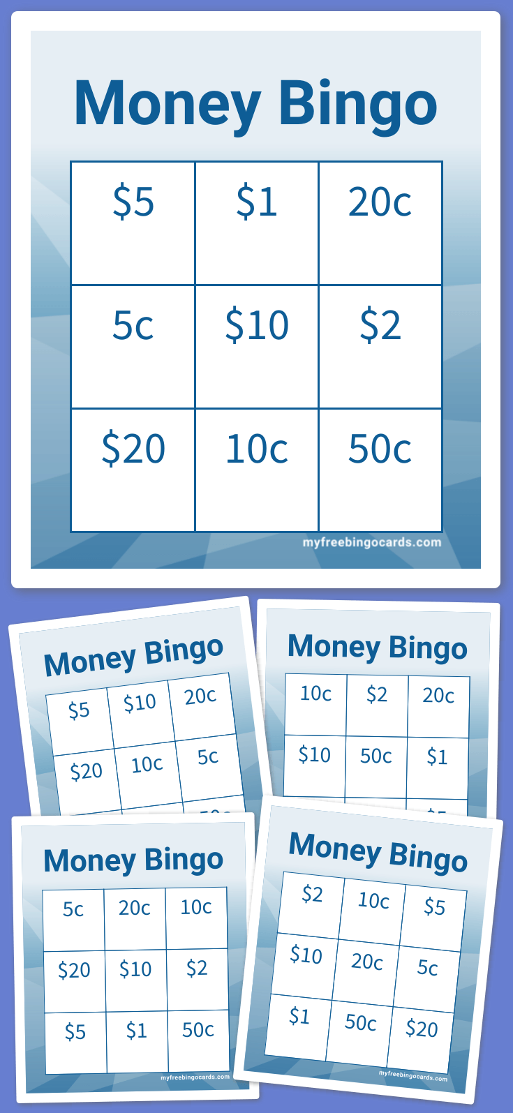 Virtual Money Bingo