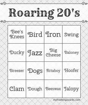 Roaring 20's Bingo