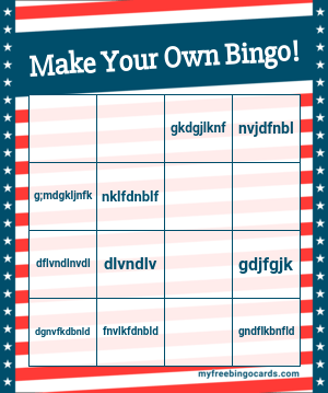 Make Your Own Bingo!