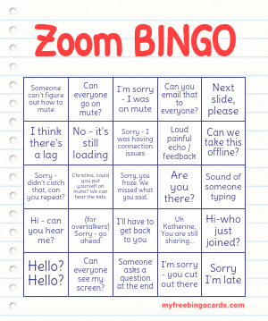 Zoom BINGO