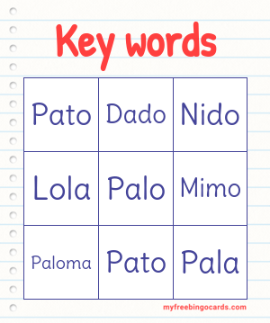 Key words Bingo