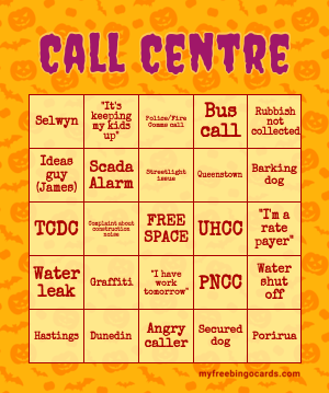 Call Centre Bingo