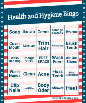 Health and Hygiene Bingo