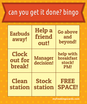 can you get it done? bingo