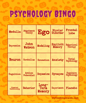 Psychology Bingo
