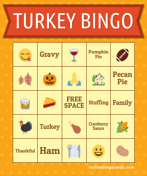 TURKEY BINGO