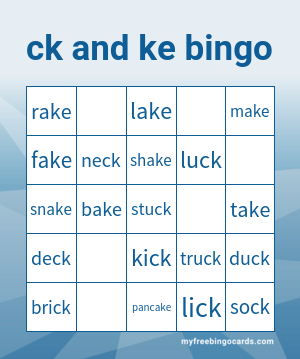 ck and ke bingo