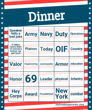 Dinner Bingo
