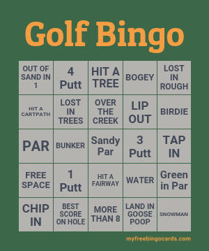 Golf Bingo