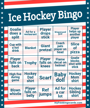 Ice Hockey Bingo