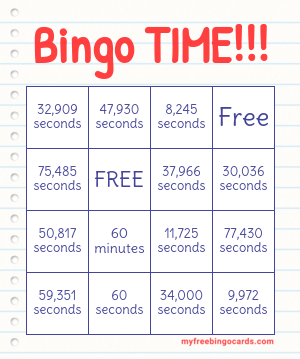Bingo TIME!!!