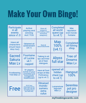 Make Your Own Bingo!