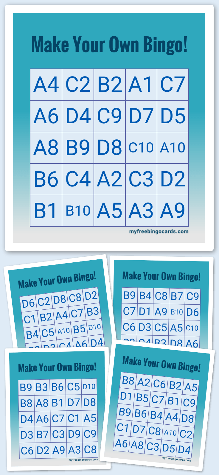 Virtual Make Your Own Bingo!