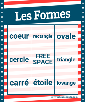 Les Formes Bingo