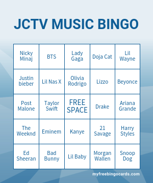 JCTV MUSIC BINGO