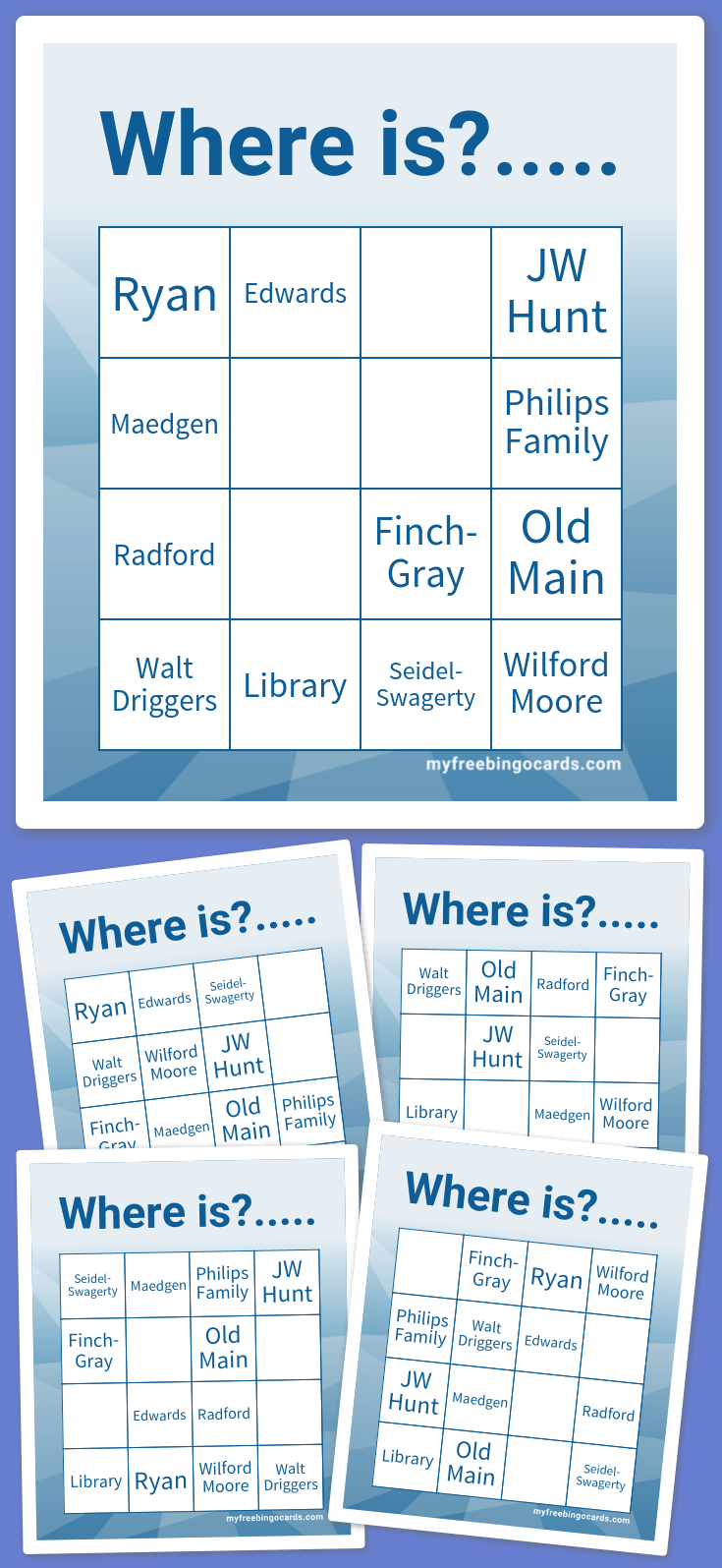 Virtual Where is?..... Bingo