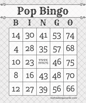 Pop Bingo