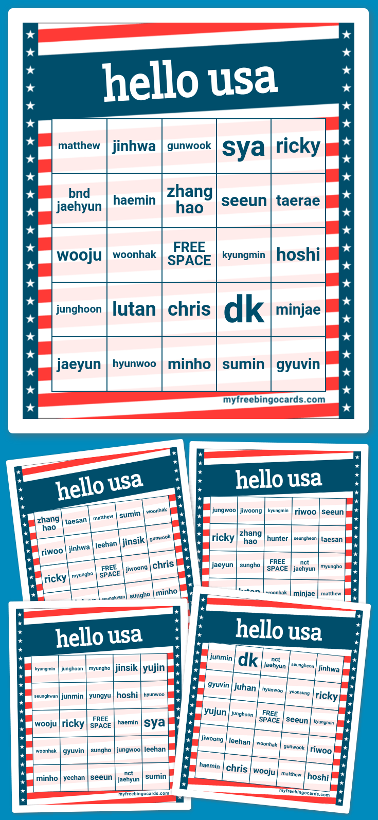 Virtual hello usa bingo