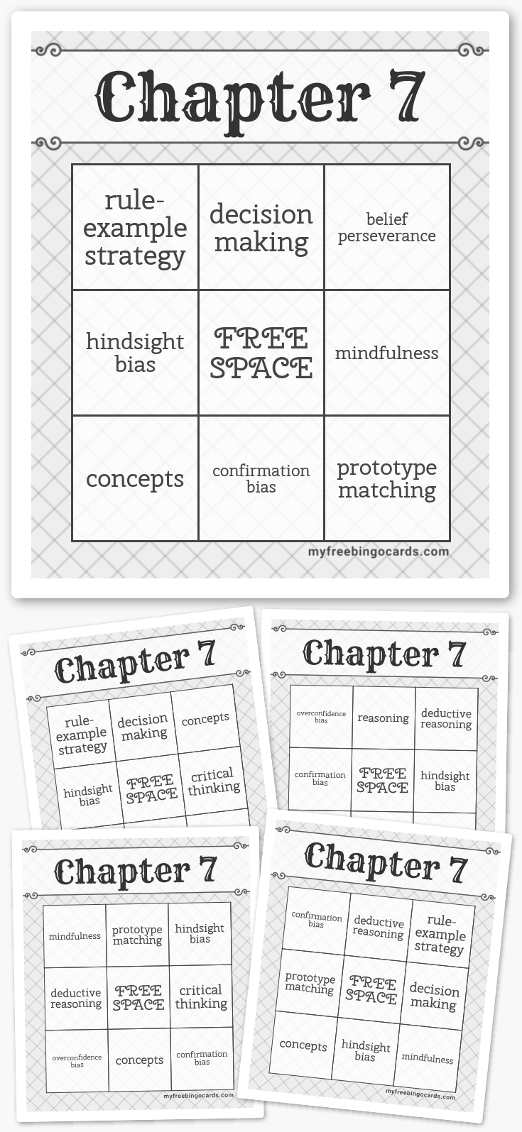 Virtual Chapter 7 Bingo