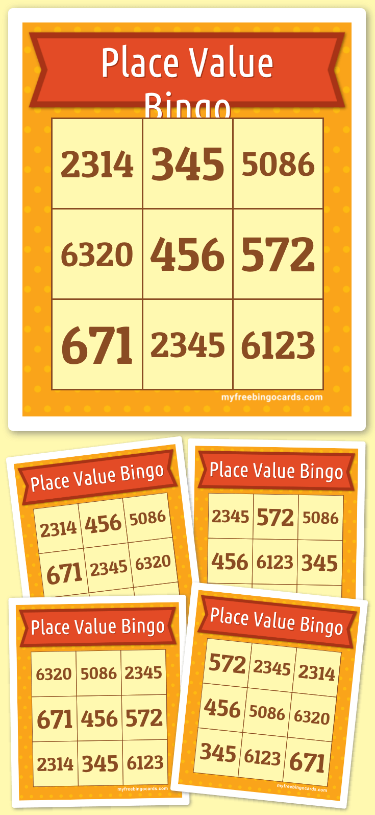 Virtual Place Value Bingo