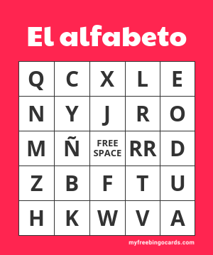 El alfabeto Bingo