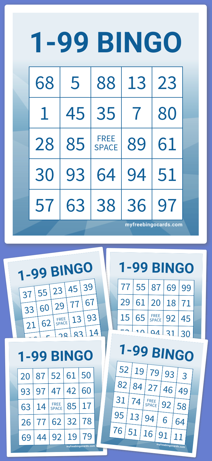 Virtual 1-99 BINGO